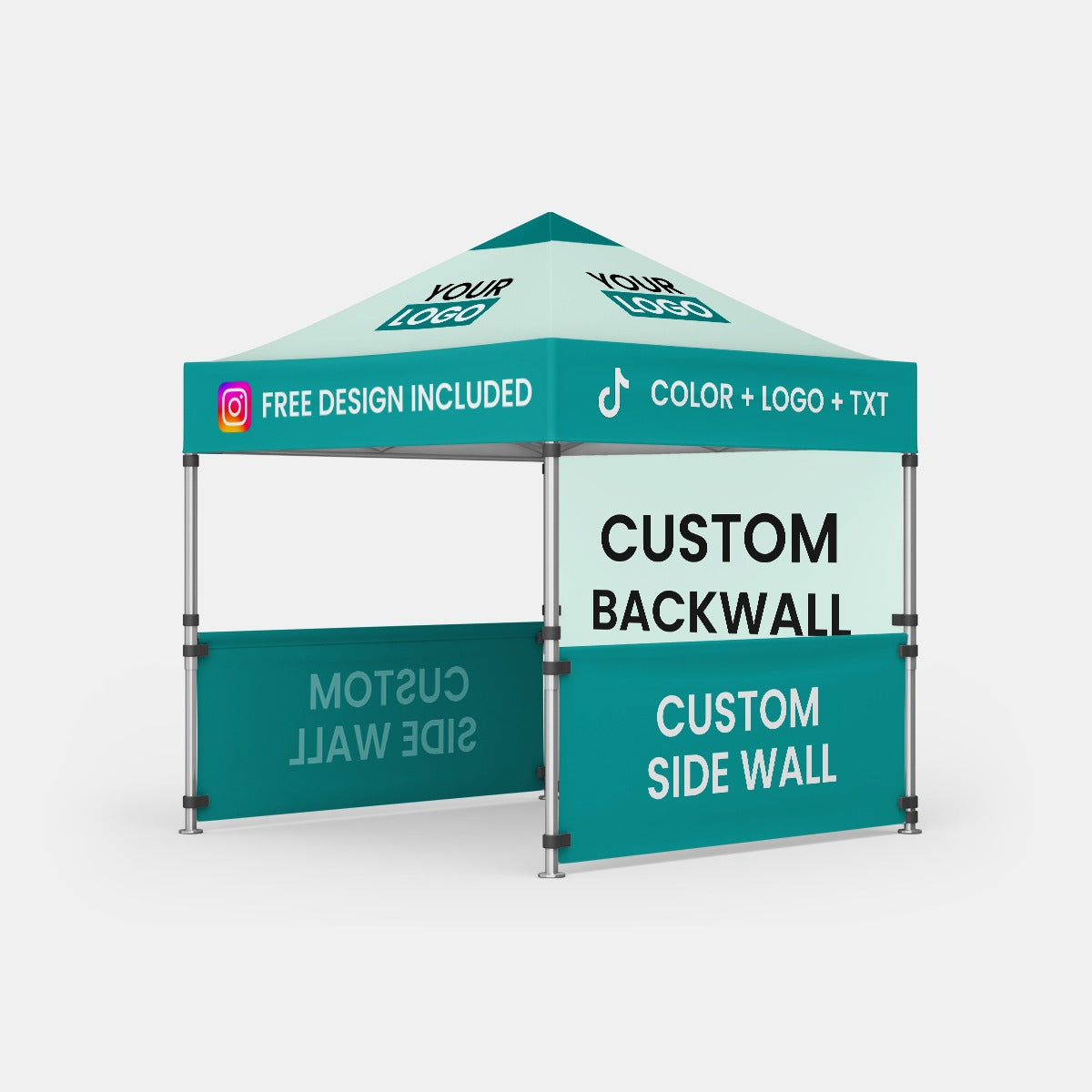 10x10 Custom Canopy Tent Package – Make My Banners™